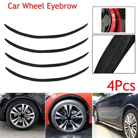 Ana 4x Carbon Fiber Car Fender Flare Extension Wheel Eyebrow Arch Trim