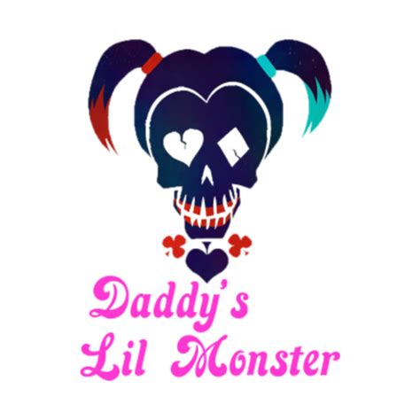 Harley Quinn Daddy S Lil Monster Comic T Shirt TeePublic