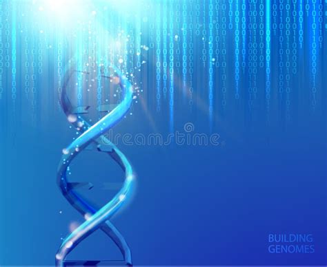 Ejemplo De Scince Del Genoma Humano Ilustración del Vector