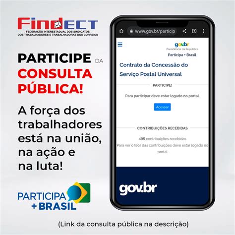 Participe da Consulta Pública sobre a concessão dos serviços postais e