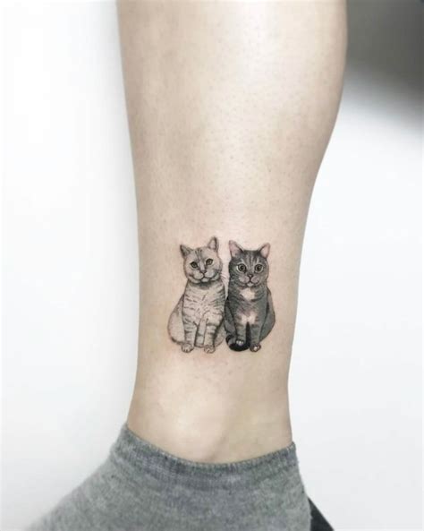 1001 ideas de tatuajes de gatos simbólicos en fotos Tattoos Small