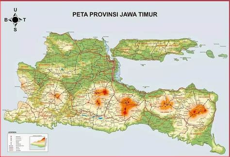 Peta Jawa Timur Hd Terbaru Lengkap Ukuran Besar Dan Keterangannya