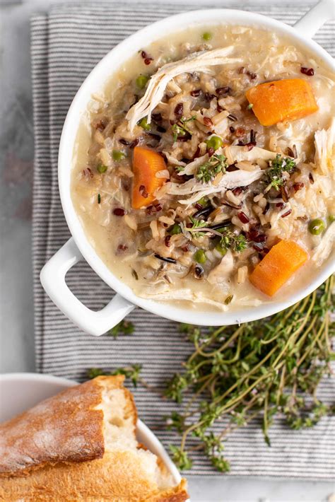 Creamy Chicken And Wild Rice Soup The Bold Appetite