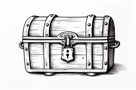 How To Draw A Treasure Chest Yonderoo