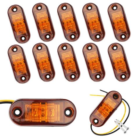 X Lampa Obrysowa Obrys Wka Boczna Led Obrys Wka Pomara Czowa