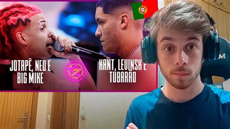 PORTUGUÊS REAGE a JOTAPÊ NEO E BIG MIKE x KANT LEVINSK E TUBARÃO