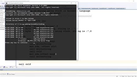 Assembly Language Lecture 26 Runtime Stack How To Reverse An
