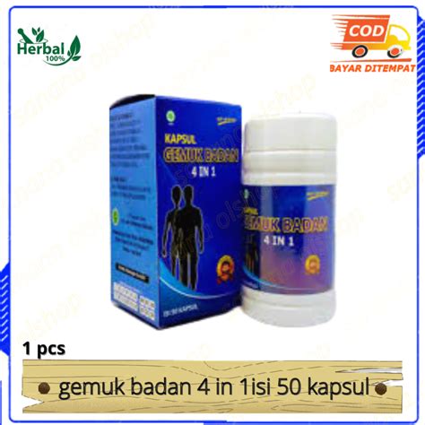 Kapsul Gemuk Badan 4 In 1 Ash Shihah Isi 50kapsul Lazada Indonesia