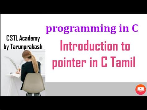 Introduction To Pointer In C Tamil Pointers In Ctamil Declaration Of