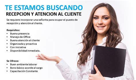 SECRETARIA ATENCIÓN AL CLIENTE Trabajando Bolivia