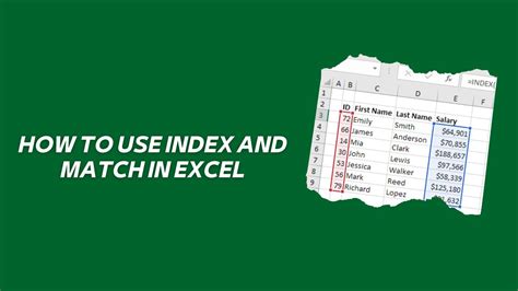 Mastering Advanced Lookups In Excel A Guide On How To Use Index And