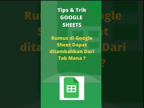 Rumus Di Google Sheet Dapat Ditambahkan Dari Tab Mana