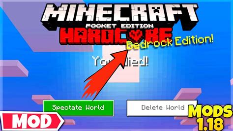MINECRAFT PE 1 18 COMO ACTIVAR EL MODO HARDCORE EN TUS MUNDOS SURVIVAL