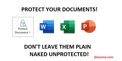 Secure Your Office Documents Today Word Excel Powerpoint Don T Let