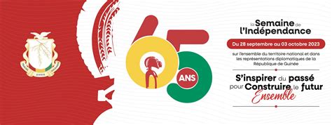 Semaine de lIndépendance logo officiel des 65 ans RTG