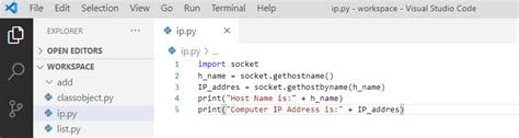 finding ip address in python