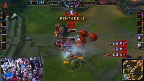 CLG Doublelift PENTAKILL Jinx Vs TEAM SOLOMID 2015 NA LCS SUMMER