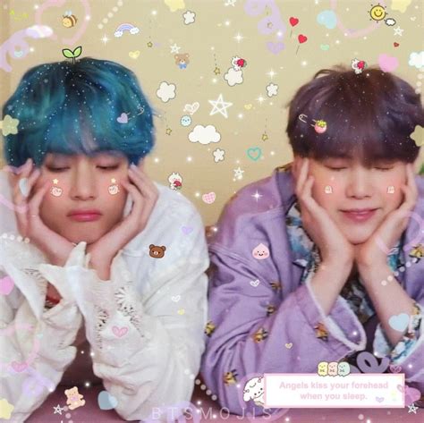 Yoongi Suga Angel Kisses When You Sleep Cameron Dallas Vmin Kiss