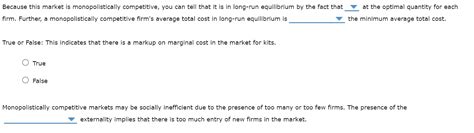Solved Is Monopolistic Competition Efficient Suppose Chegg
