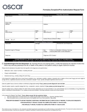 Fillable Online Pdf Formulary Exception Prior Authorization Request