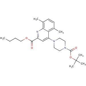 Butyl 4 4 Tert Butoxycarbonyl Piperazin 1 Yl 5 8 Dimethylquinoline 2