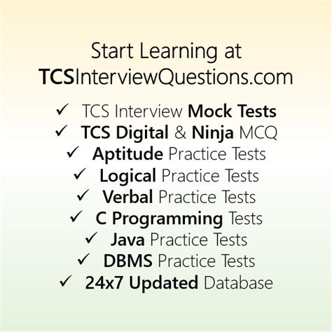 Tcs Practice Tests On Twitter Answer The Question Below Enhance