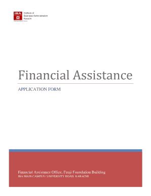 Fillable Online Financial Assistance Application Form Fax Email Print