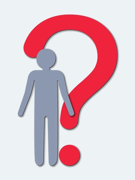 Icono de personas alguna persona con símbolo de signo de interrogación