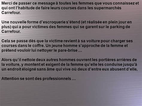 Merci de passer ce message à toutes les femmes que vous connaissez et