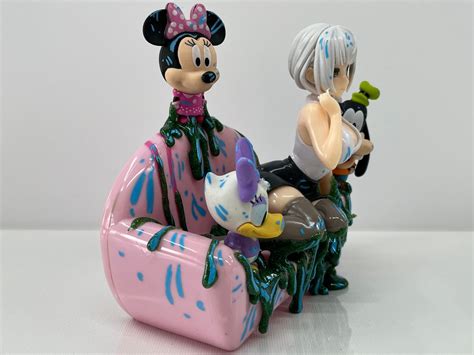 Alvin Silvrants 1979 Sexy Girl With Disney Friends On A Paint