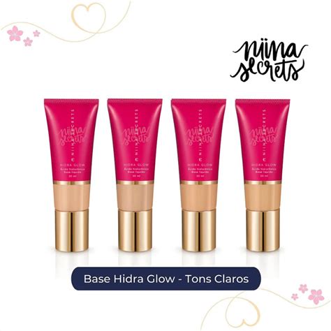 Base Líquida Niina Secrets Hidra Glow C Ácido Hialurônico Gabeauty