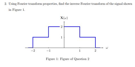 solved 2 using fourier transform properties find the