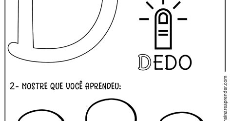 33 Desenhos de Letra D Atividades Moldes e Figuras de Alfabetização