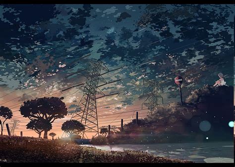 Anime Retro Vintage Aesthetic Landscape Hd Wallpaper Pxfuel
