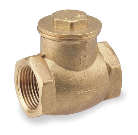 Swing Check Valve Brass In Fnpt Grainger