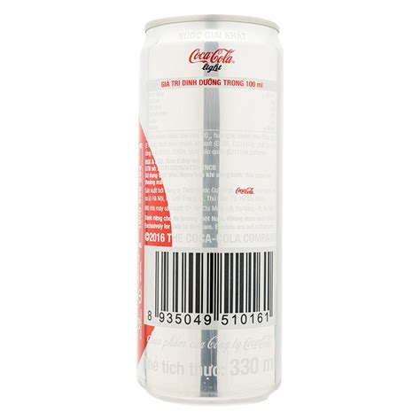 Nước giải khát có gas không đường Coca Cola Light lon 330ml Chuỗi Tạp