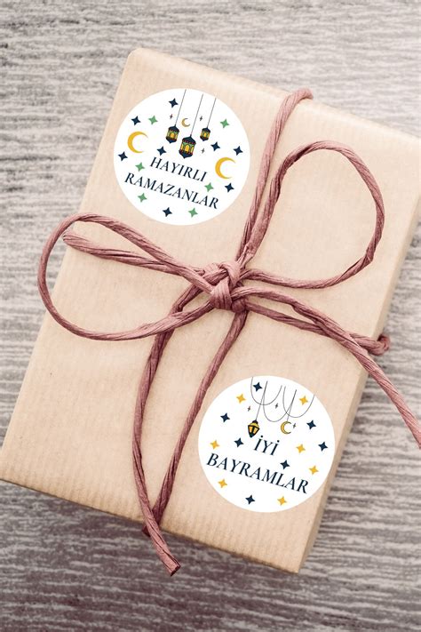 sanatıbedi 50 Adet Hayırlı Ramazanlar 50 Adet İyi Bayramlar Sticker