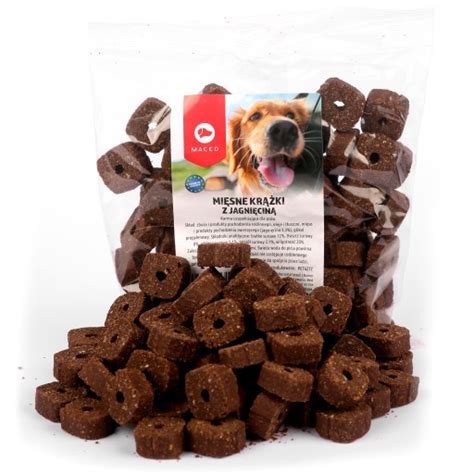 MIĘKKIE KRĄŻKI MIĘSNE do psa JAGNIĘCINA Maced 500g 11212625723 Allegro pl