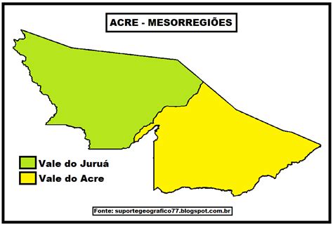 MESORREGIÕES DOS ESTADOS BRASILEIROS SUPORTE GEOGRÁFICO