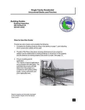 Fillable Online Uncovered Decks And Porches Fax Email Print PdfFiller