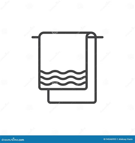 Línea Icono Muestra Del Vector Del Esquema Pictograma Linear De La