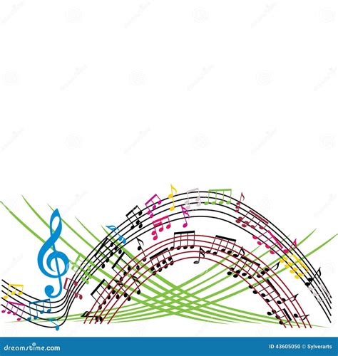 La Música Observa El Fondo Composición Elegante Del Tema Musical