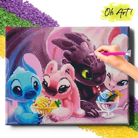 Diamond Painting D Z Ram Dla Dzieci Haft Diamentowy Du Y Stitch I