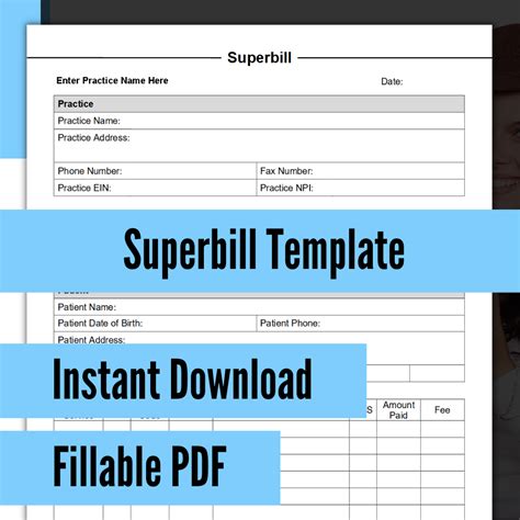 Super Bill Template