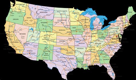 Mapa Del Mundo De Estados Unidos