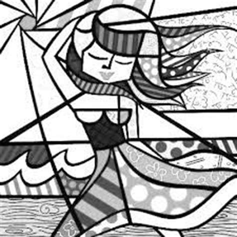 Obras De Romero Britto Para Colorir Desenhos Do Romero Drawings