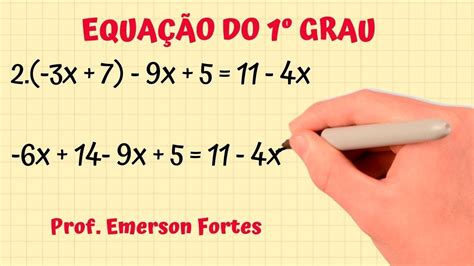 Equação do Primeiro Grau Passo a Passo YouTube