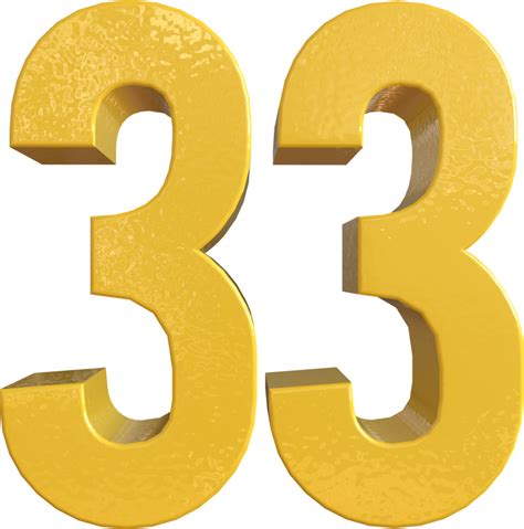 Number Yellow Metal Paint D Render Png