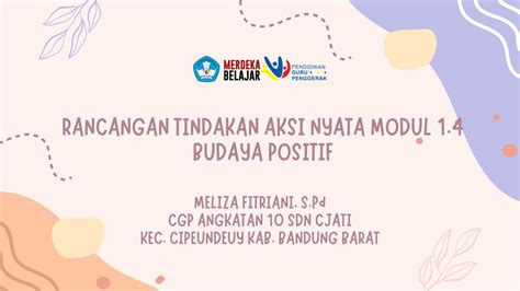 Rancangan Tindakan Aksi Nyata Modul Budaya Positif Youtube