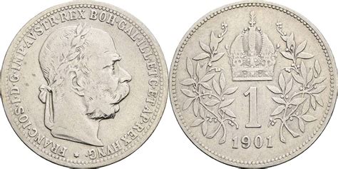 Österreich Kaiser Franz Joseph I 1 Krone 1901 ss MA Shops
